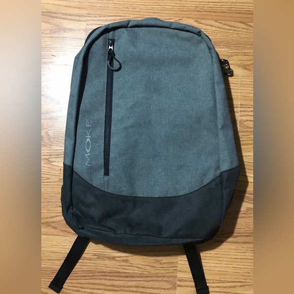 Bags | New Moke Gray And Black Laptop Gaming Backpack Book Bag | Poshmark